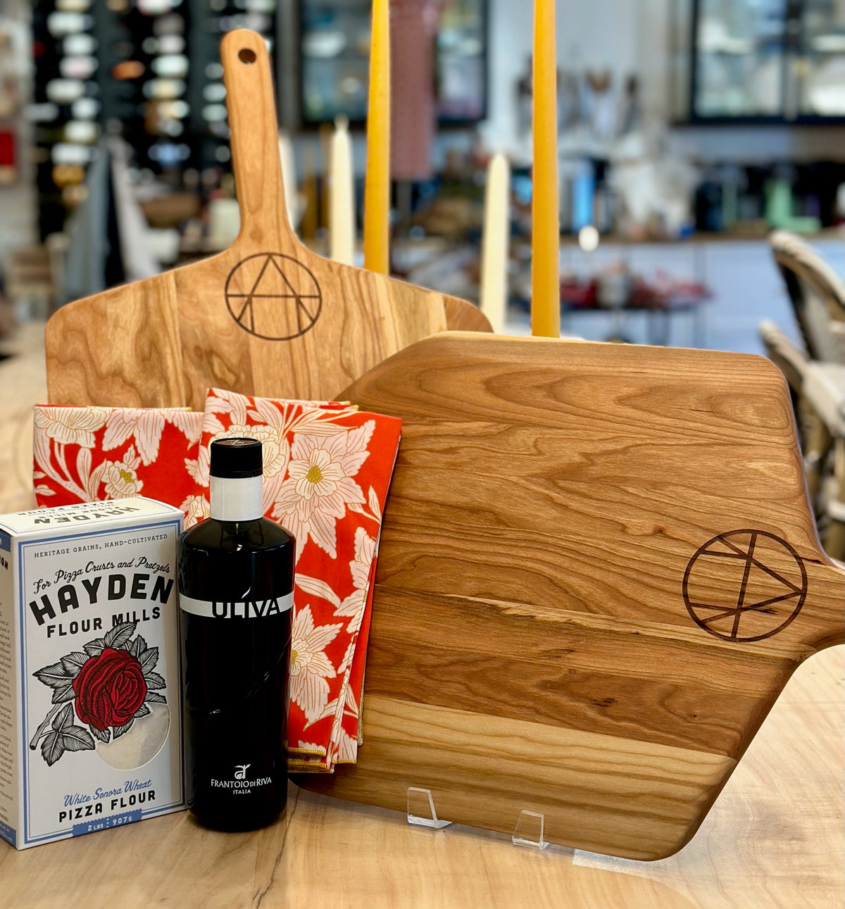 Perfect Peel the Bakers Board | 14" Cherry Pizza Peel with Athens Cook ...