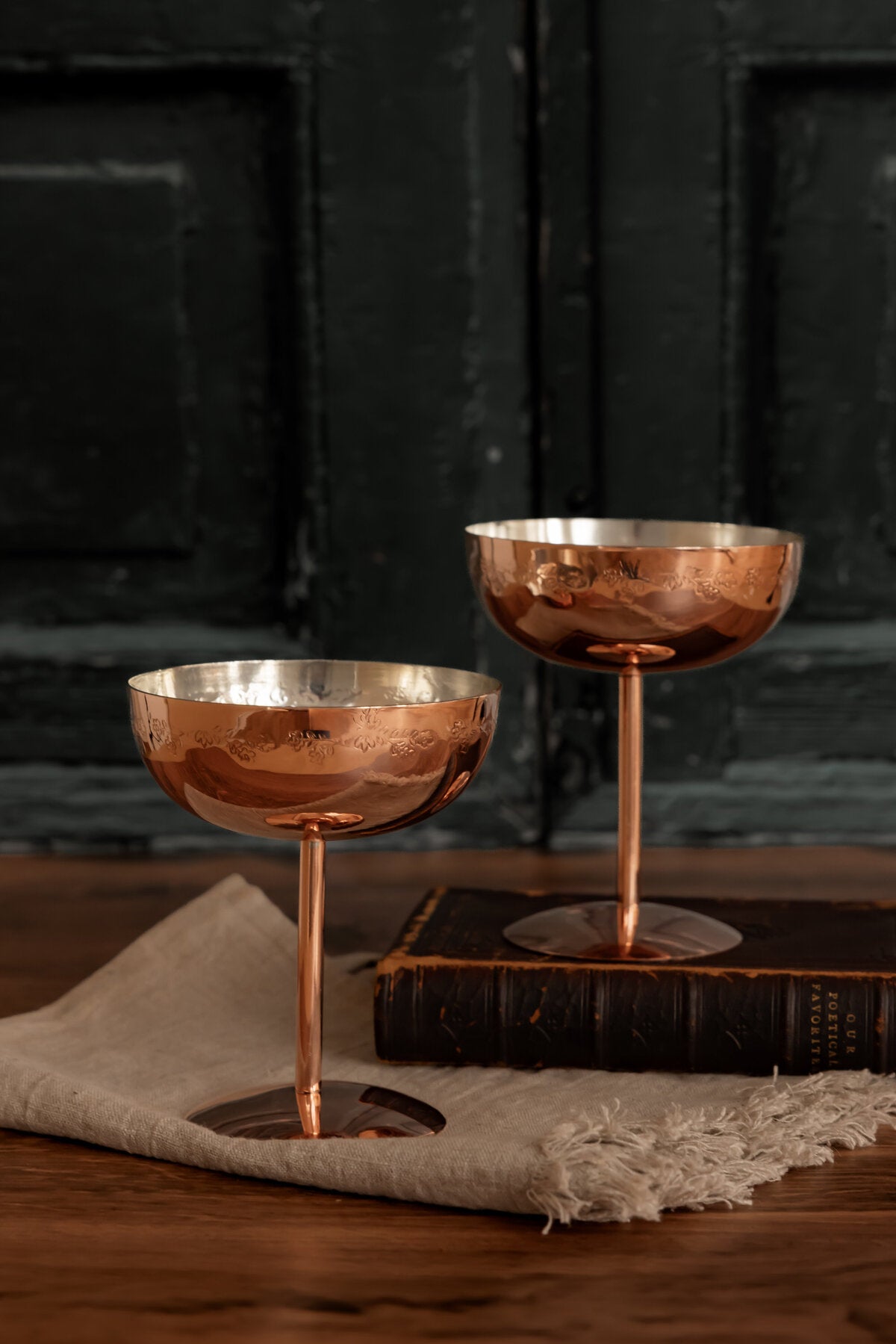Coppermill Kitchen LLC | Vintage Inspired Copper Coupe Glass — Athens Cooks