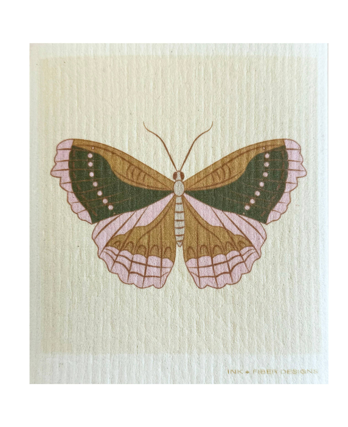 Ink and Fiber Designs | Butterfly 2 Swedish Dishcloth — Athens Cooks