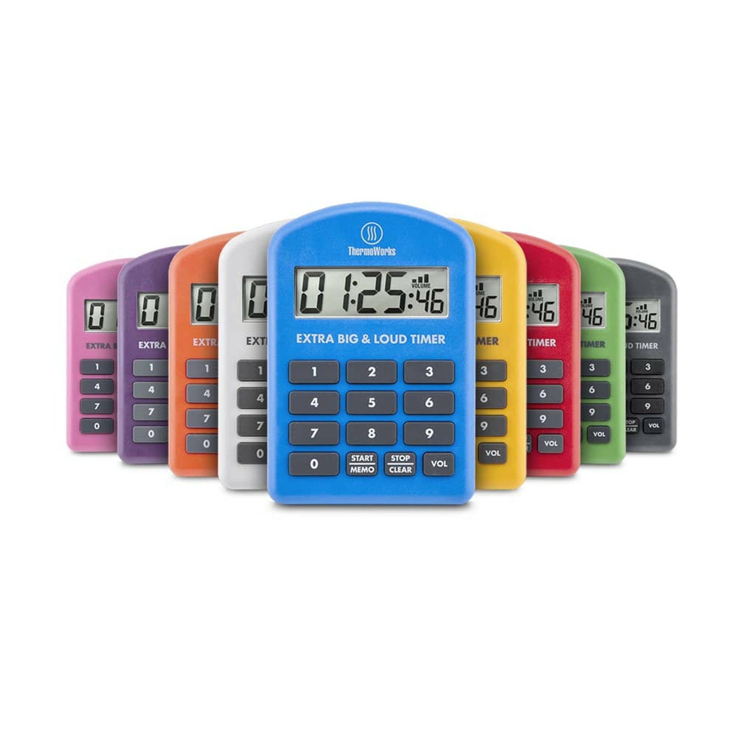 ThermoWorks | Extra Big & Loud Timer - Red — Athens Cooks