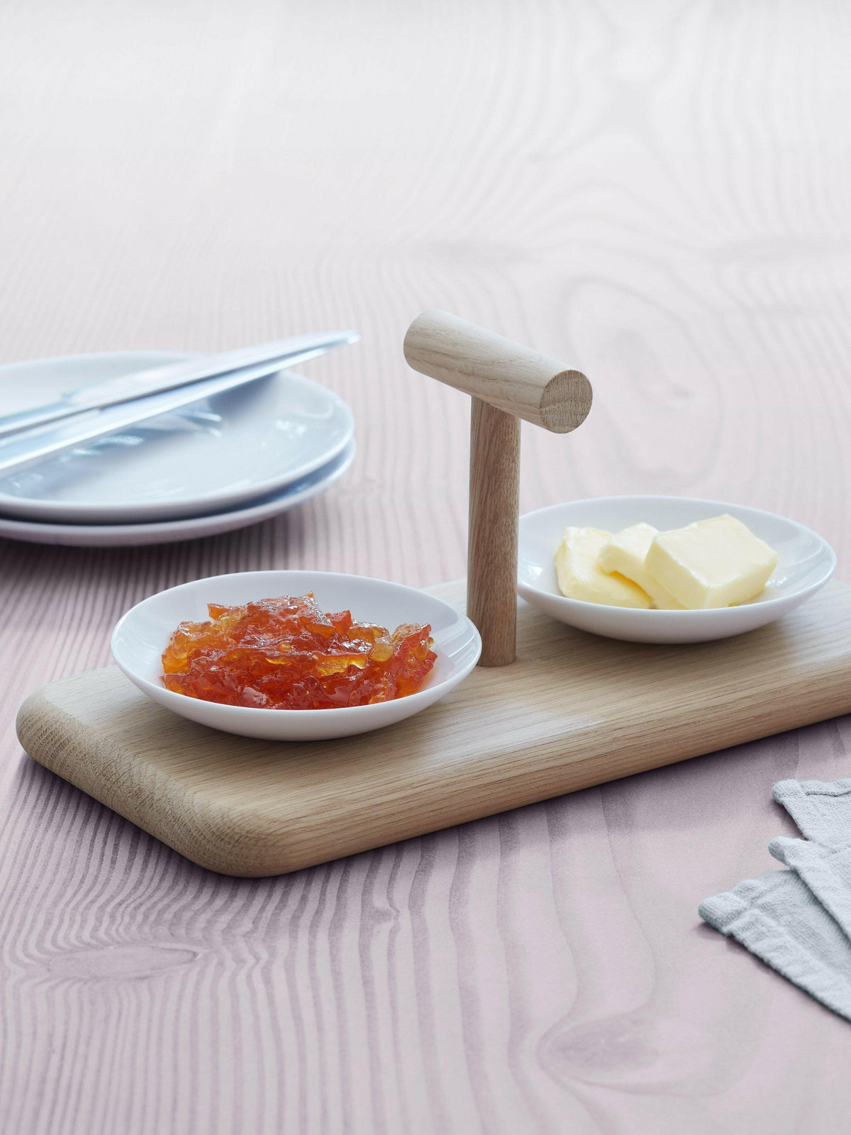 LSA International | Dine Condiment Set + Oak Base — Athens Cooks